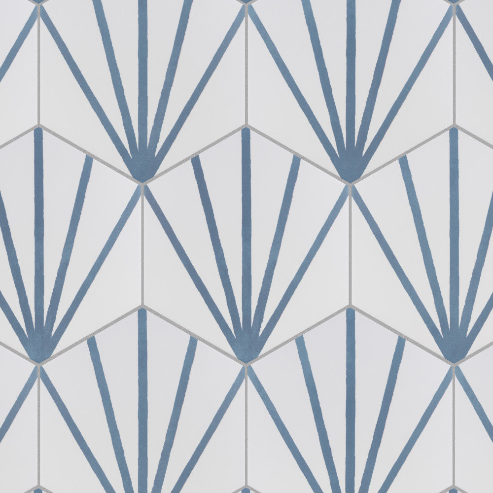 Horizon Dawn Hex Ceramic Floor and Wall Tile - Contemporary - Wall And ...