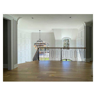 95_Remarkable and elegant floating elliptical staircase, McLean, VA ...