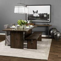 Ledger II Medium Brown Live-Edge Solid Wood Console Table ...
