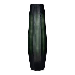 Loire Light Green Steel Glass Vase - Tall - Contemporary - Vases - by ...