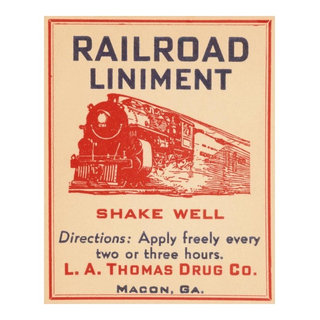 "Railroad Liniment" Digital Paper Print by Vintage Booze Labels, 15"x18 ...