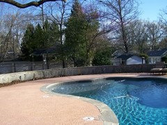 Baja shelf as first stair into pool. Seen it?