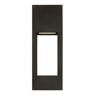 Testa Medium LED Outdoor Wall Lantern, Antique Bronze - Transitional ...