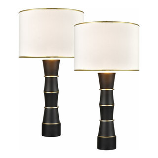 1 Light Table Lamp, Set of 2, , Transitional Style, 32"Hx16 ...
