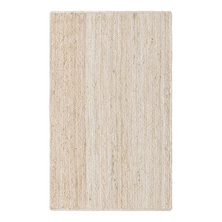 Rug Unique Loom Braided Jute Beige Rectangular 3' 3 x 5' 0 - Beach ...