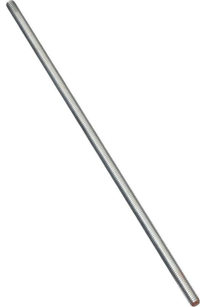 National Hardware N179-424 4000BC Steel Threaded Rod in Zinc plated ...
