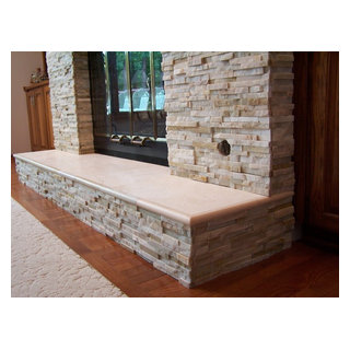 Quartz Fireplace Chase - Traditional - Other - by Artisan Stone & Tile ...