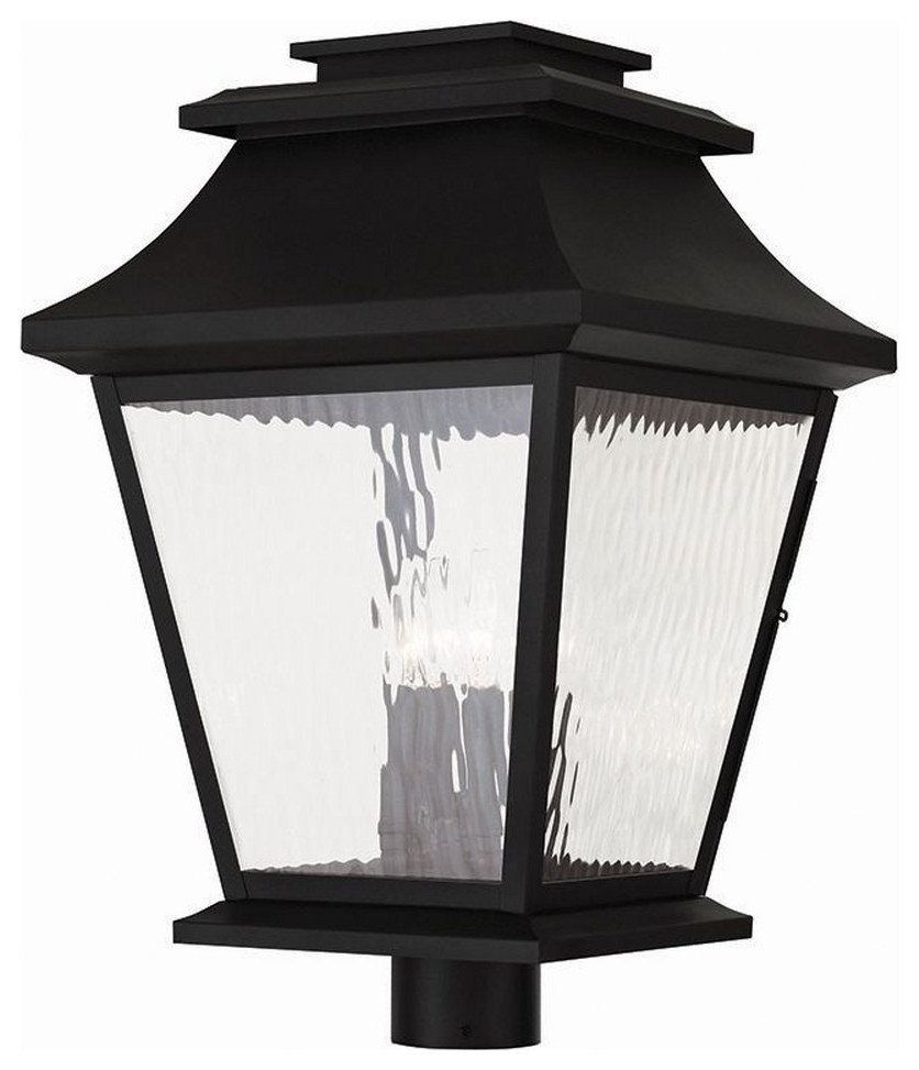 4 Light Outdoor Post Top Lantern, Coastal Style, 14"Wx21 ...