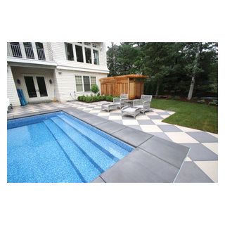 Checkerboard Pool - Shabby-Chic-Style - Pools - Minneapolis - von ...