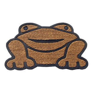 Geo Crafts 18 x 30 in. Panama Tuffcor Frog Doormat, 1" H x 18" W x 30 ...