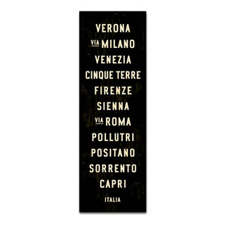 The Italian Subway Sign, 12x36 - Contemporary - Novelty Signs - by ...
