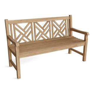 Anderson Teak BH-122 Vilano 3-Seater Wooden Bench - Transitional ...
