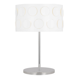 Dottie Two Light Desk Lamp in Polished Nickel - Transitional - Table ...