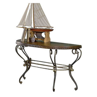 Jafar Sofa Table, Warm Brown - Mediterranean - Console Tables - by AMOC ...