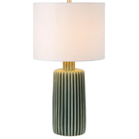 Roza 1 Light Table Lamp, Olive and Off-White - Transitional - Table ...