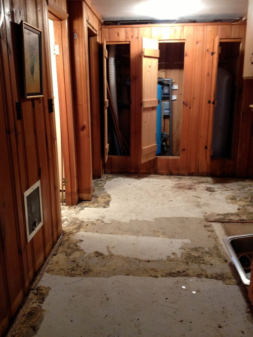 Chalet basement flooring