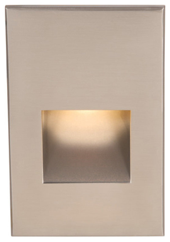 LEDme Vertical Step and Wall-Light 120V Blue, Brushed Nickel - Modern ...