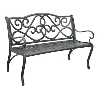 4' Scroll Bench - Mediterranean - Outdoor Benches - by Innova Hearth ...