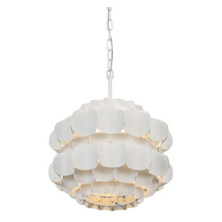 Swoon 1 Light Pendant, Matte White - Contemporary - Pendant Lighting ...