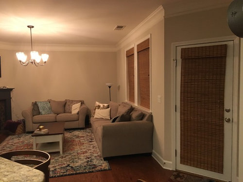 Setting up the living room