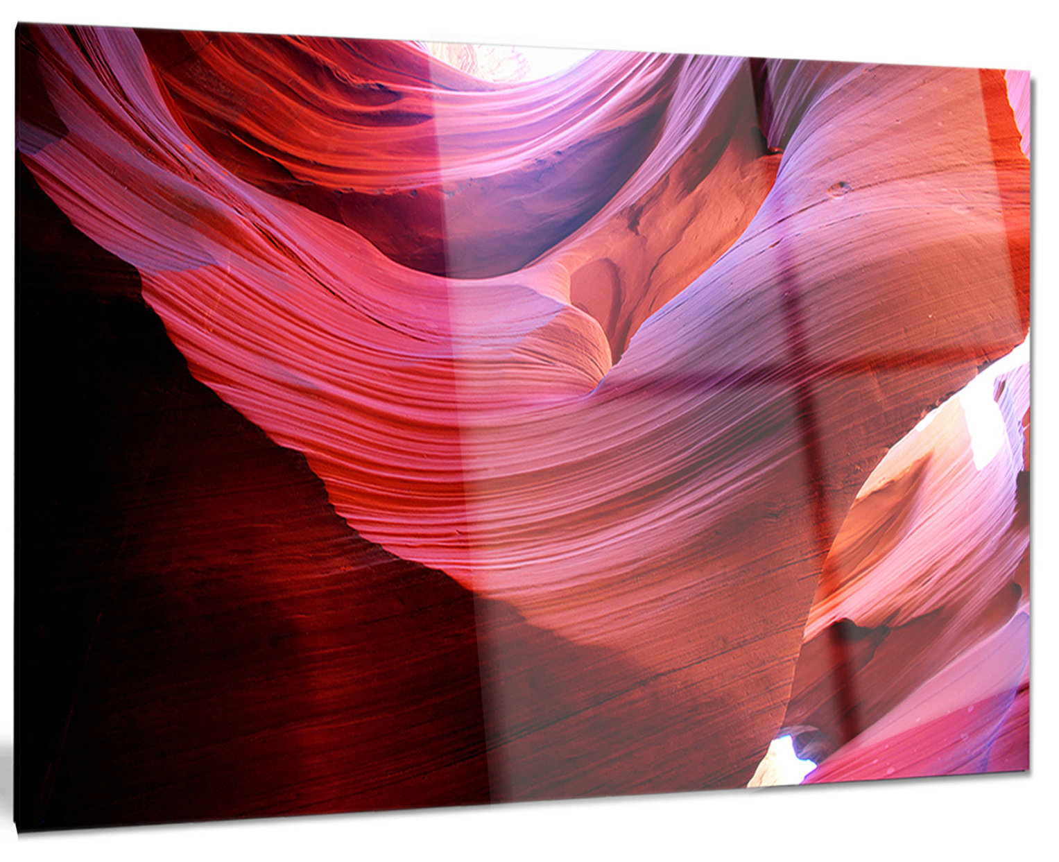 "Antelope Canyon Light Rays" Landscape Photo Glossy Metal Wall Art, 28 ...