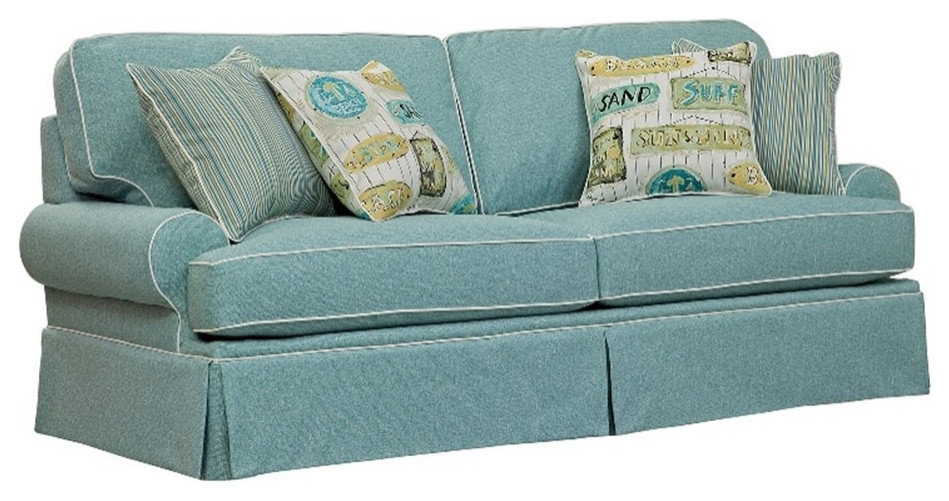 American Furniture Classics 8-040M-S275A Coastal Aqua Series Sleeper Sofa - Contemporary ...