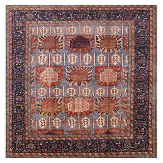 Ahgly Company Indoor Rectangle Mid-Century Modern Area Rugs, 5' x 7', 7 ...