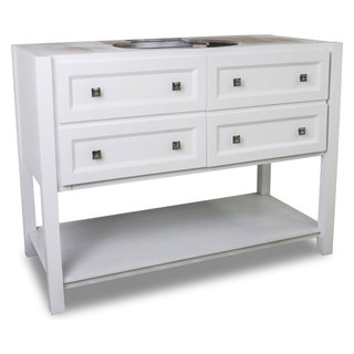 Adler Elements 48" Vanity, White, 48" - Transitional - Bathroom ...