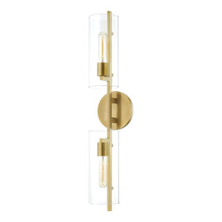 Ariel 2-Light Bathroom Vanity Light - Transitional - Bathroom Vanity ...