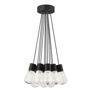 Alva 3000K LED 4" Pendant Light in Black and Gray - Contemporary ...