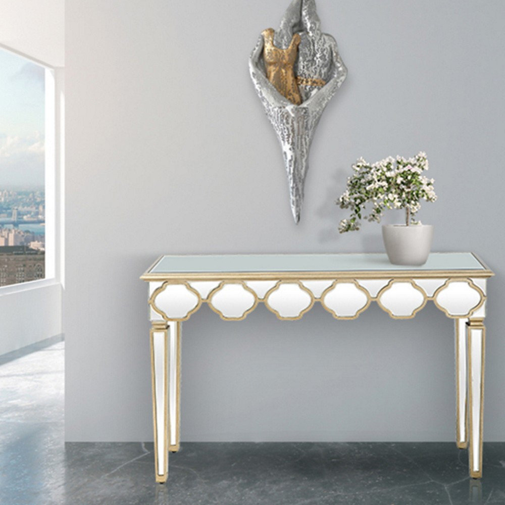 Scalloped Edge Console Table - Traditional - Console Tables - by ...