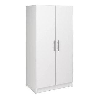 Prepac Elite Wardrobe with Storage, White - Contemporary - Armoires And ...