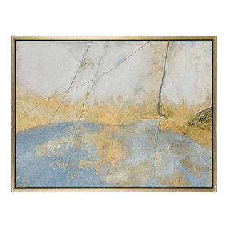 Austin Allen James-Abstract Painting 5-42" x 32"-Gold Frame ...