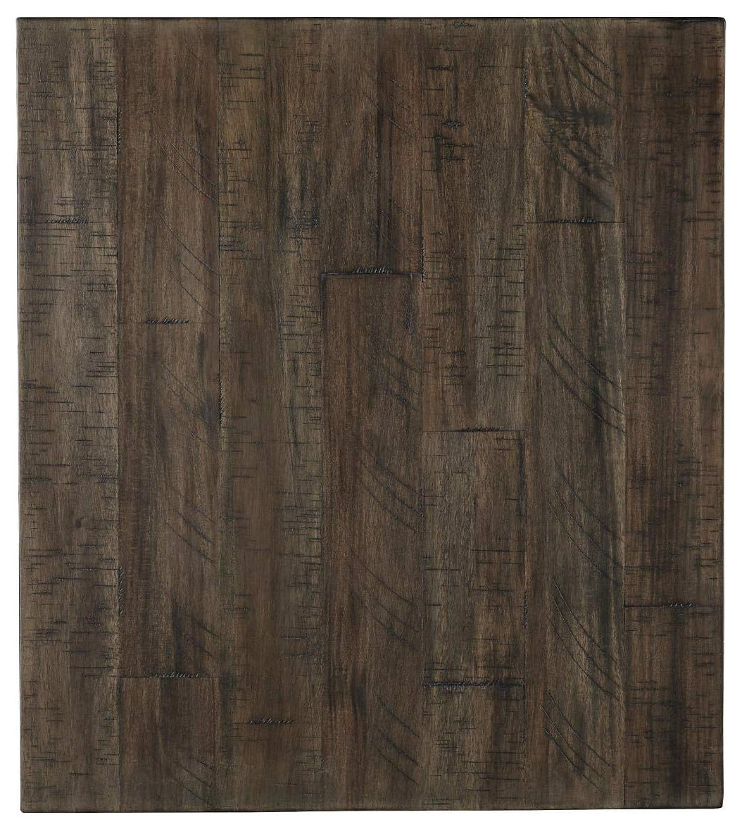 Rustic Side Table, Bottom Open Shelf & Framed Accented Drawer, Rustic ...