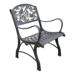 Cardinal Cast Iron Chair - Rustic - Outdoor Benches - by Wildlife ...
