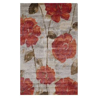 Millenia Red Rug, 2'3"x8' Runner - Contemporary - Outdoor Rugs - by ...