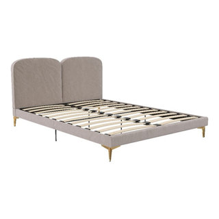 CosmoLiving by Cosmopolitan Coco Upholstered Bed in Queen in Taupe ...