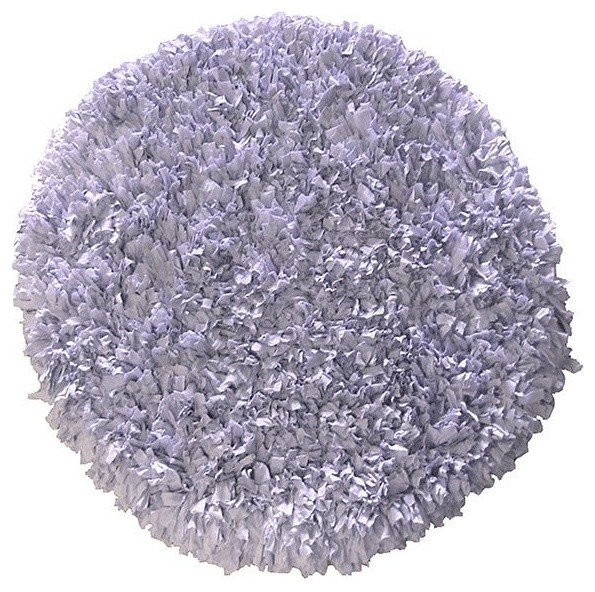 Shaggy Raggy Lavander Area Rug, 4' Round - Contemporary - Kids Rugs ...