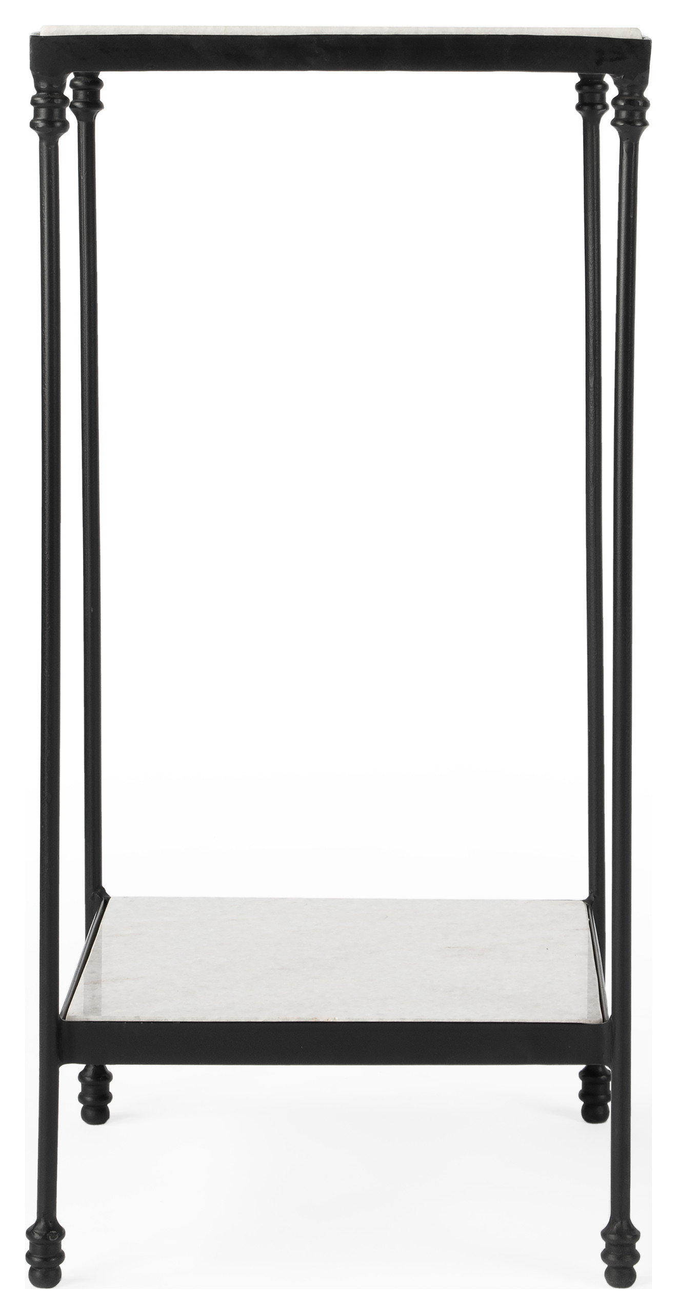 Larkin Marble & Iron Accent Table, 3319025 - Industrial - Side Tables ...
