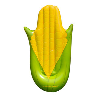 68" Green and Yellow Corn on the Cob Swimming Pool Float - Modern ...