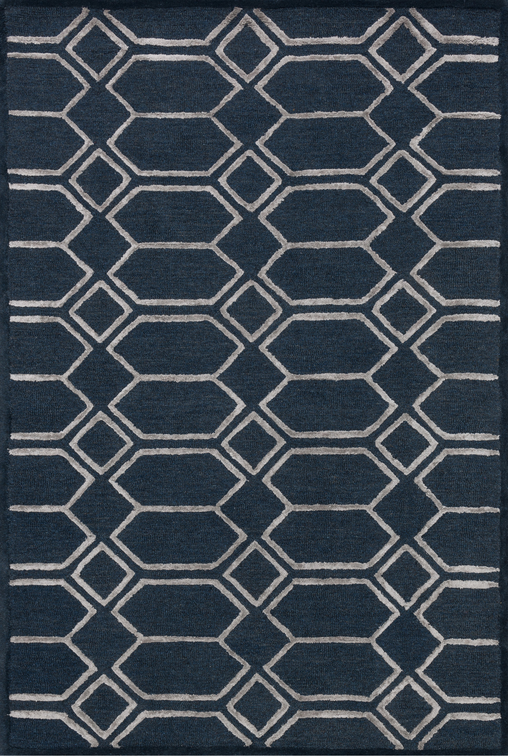 Loloi Panache Pc12 Indigo/Silver 5'0"x7'6" Rug, 5'0"x7'6 ...