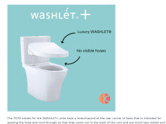 Toto T40 toilets and Washlet tubing.
