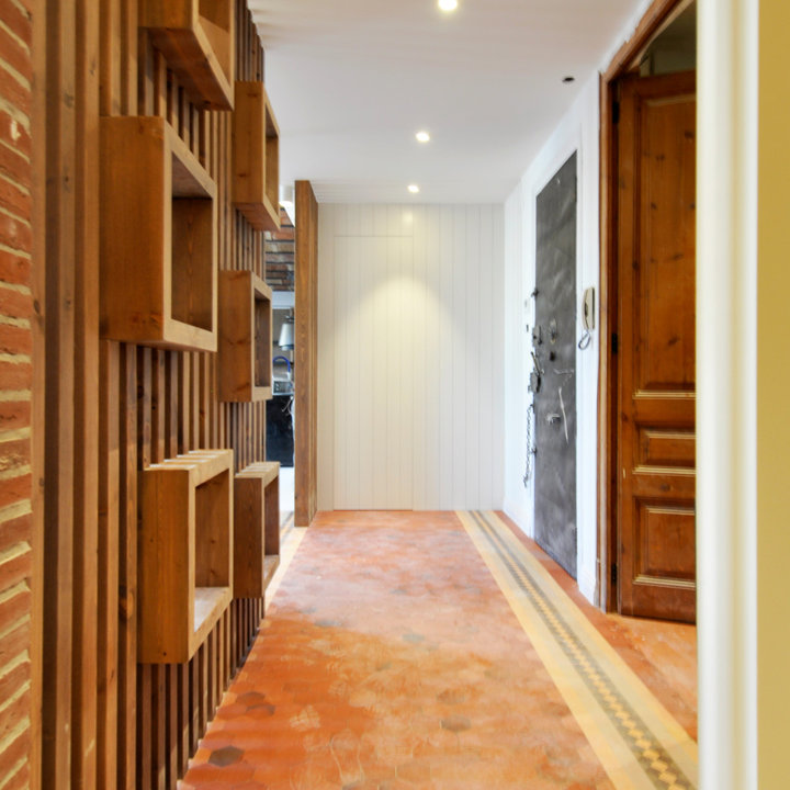 75 Beautiful Entryway with Brick Walls Ideas & Designs - March 2026 ...