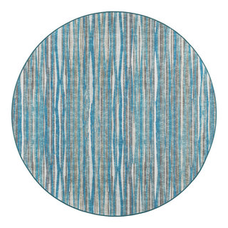 Amador AA1 Blush 10' x 10' Round Rug, 10' x 10' - Contemporary - Area ...