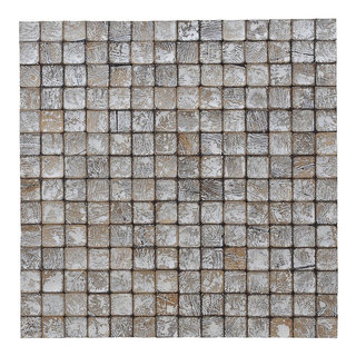 East at Main Tumbled Granite Coconut Shell Wall Tile - Tropical ...
