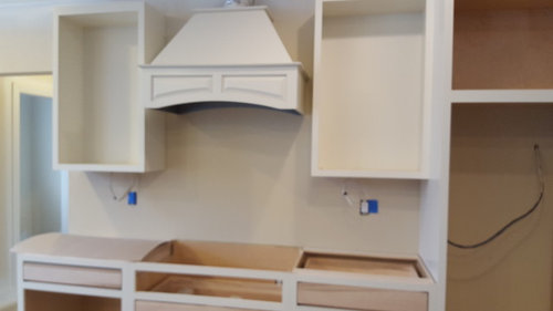 linen cabinets but white crown