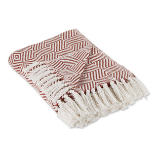 Gray X-Diamond Geometric Throw - Throws - by VirVentures | Houzz