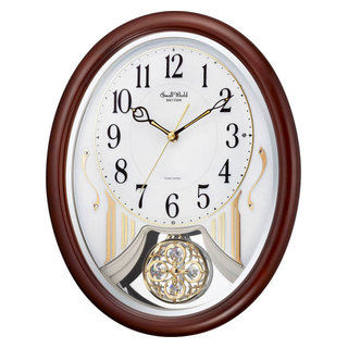 Winterhall Musical Motion Wall Clock by Rhythm - Contemporary - Wall ...
