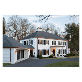 Exterior Renovation of Colonial Home with Copper Accents - Traditional ...