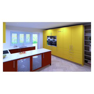 Bright open-plan Kitchen in Kemptown - Contemporary - Kitchen - Sussex ...